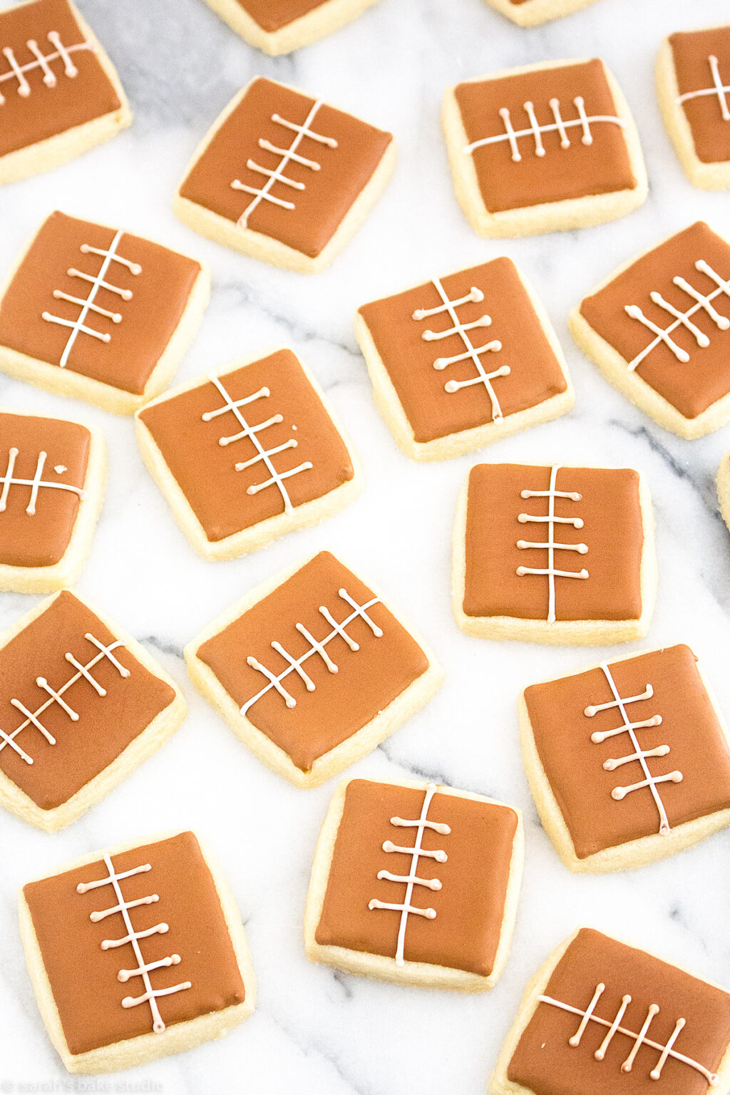 Football Game Day Sugar Cookies • Sarahs Bake Studio