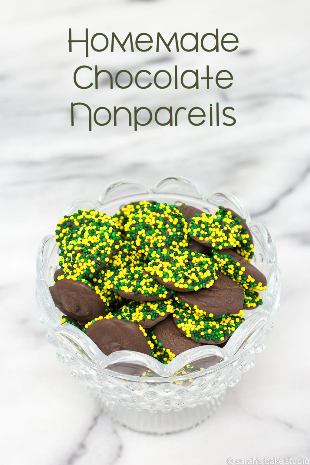 Homemade Chocolate Nonpareils • Sarahs Bake Studio