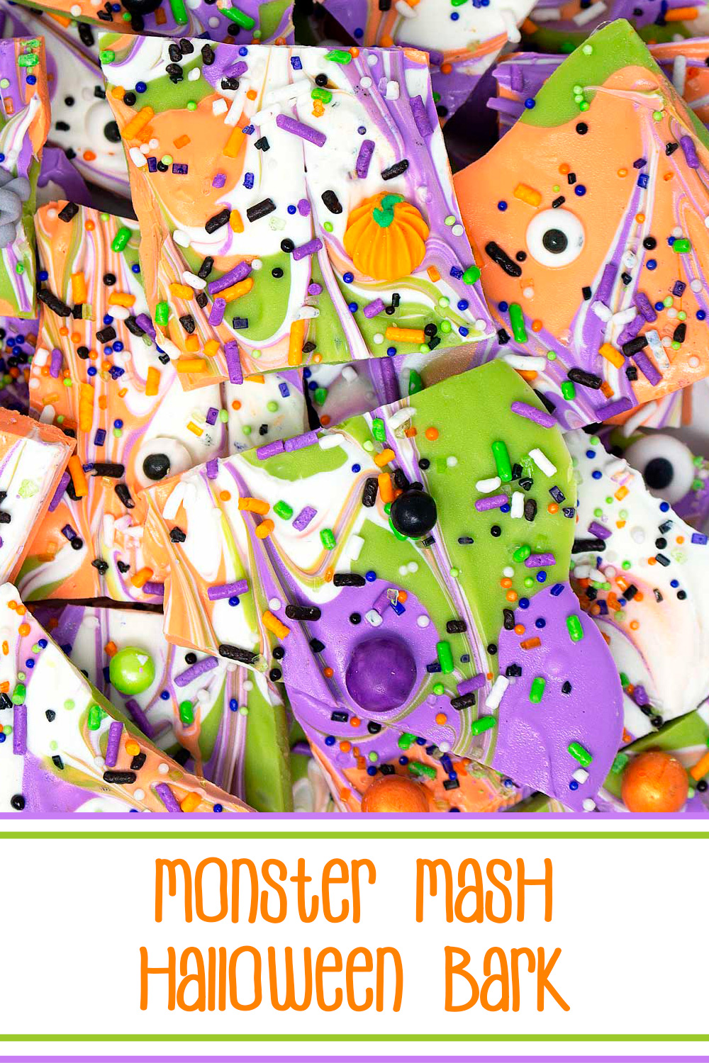 Monster Mash Halloween Bark • Sarahs Bake Studio