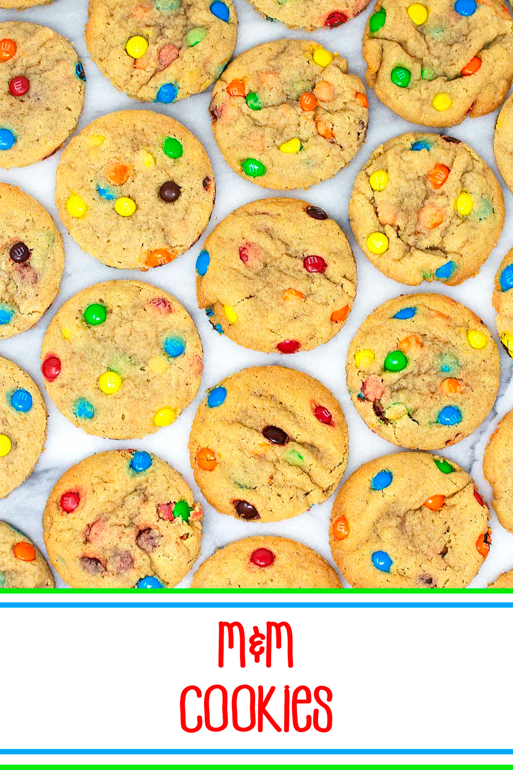 Soft and Chewy M&M Cookies - Sarah's Bake Studio